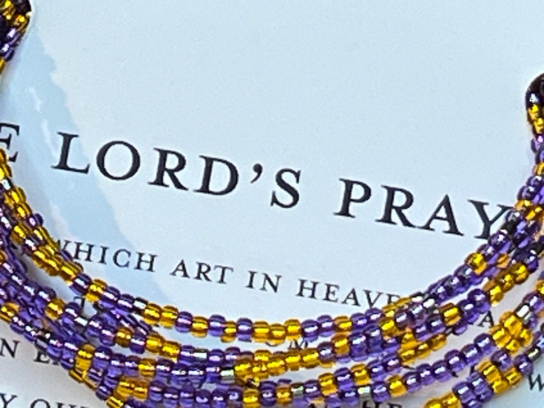 The Lord’s Prayer Morse Code Multi-wrap Bracelet Clemson Tigers Colors ...