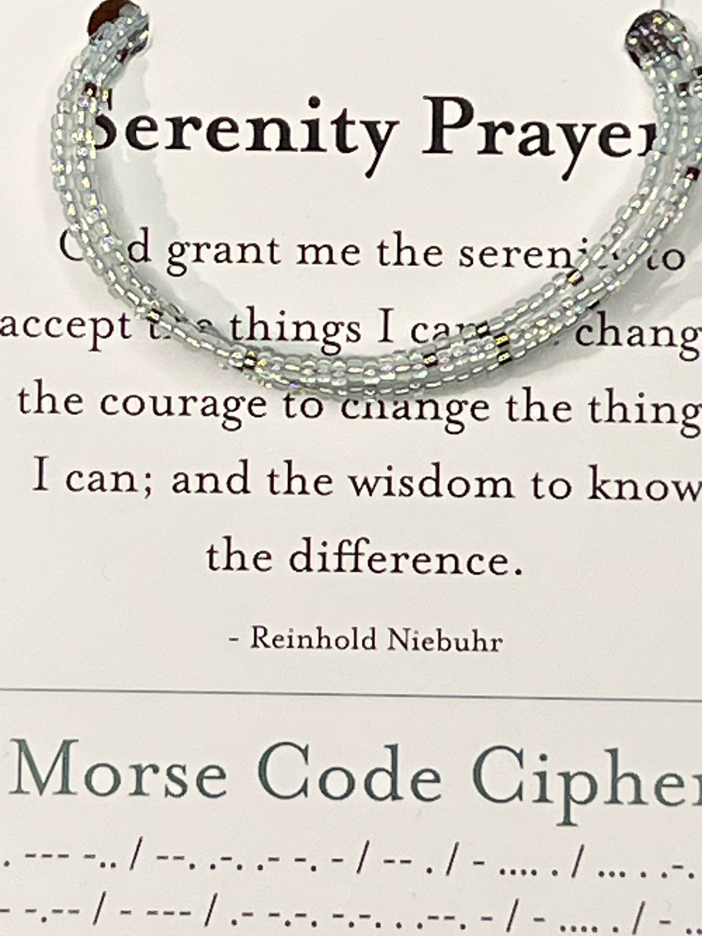 Serenity Prayer Morse Code Wrap Bracelet - Etsy