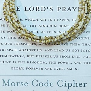 The Lords Prayer Morse Code Multi-wrap Bracelet New Colors - Etsy