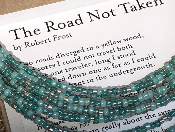 The Road Not Taken by R. Frost Morse Code Multi Wrap - Etsy