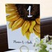 Sunflower Wedding Printable Table Card, Table Number Sign, Wedding ...