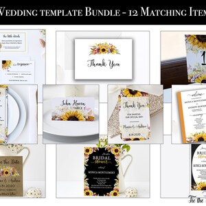 Sunflower Fall Wedding Decor,table Number Sign,wedding Place Cards ...