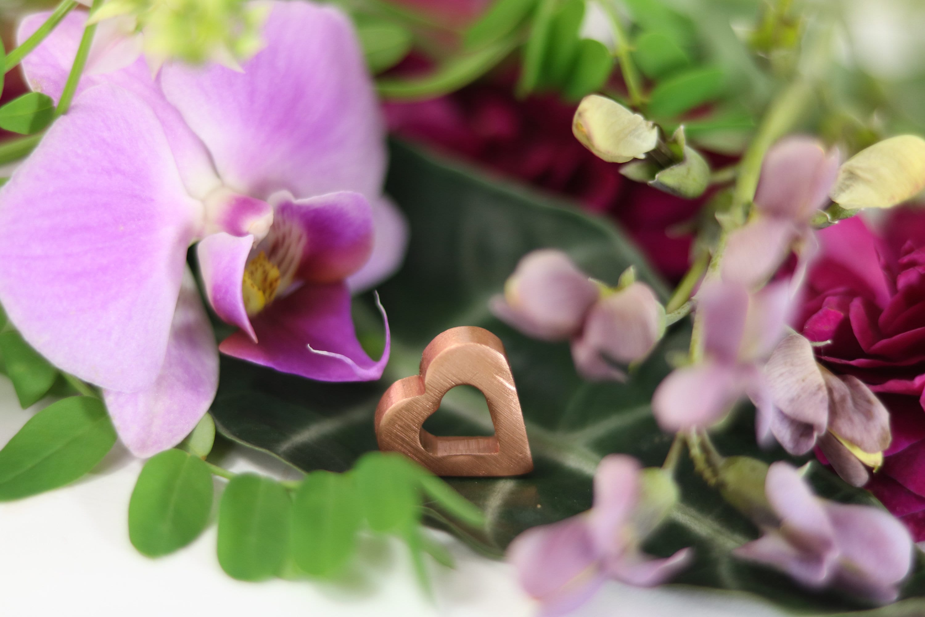 Copper Flower Bloom Charm: Natural Flower Food Alternative - Etsy