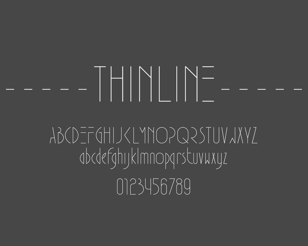 Thinline • Minimalist Font • Sleek and Thin • Modern and Elegant • Logo ...