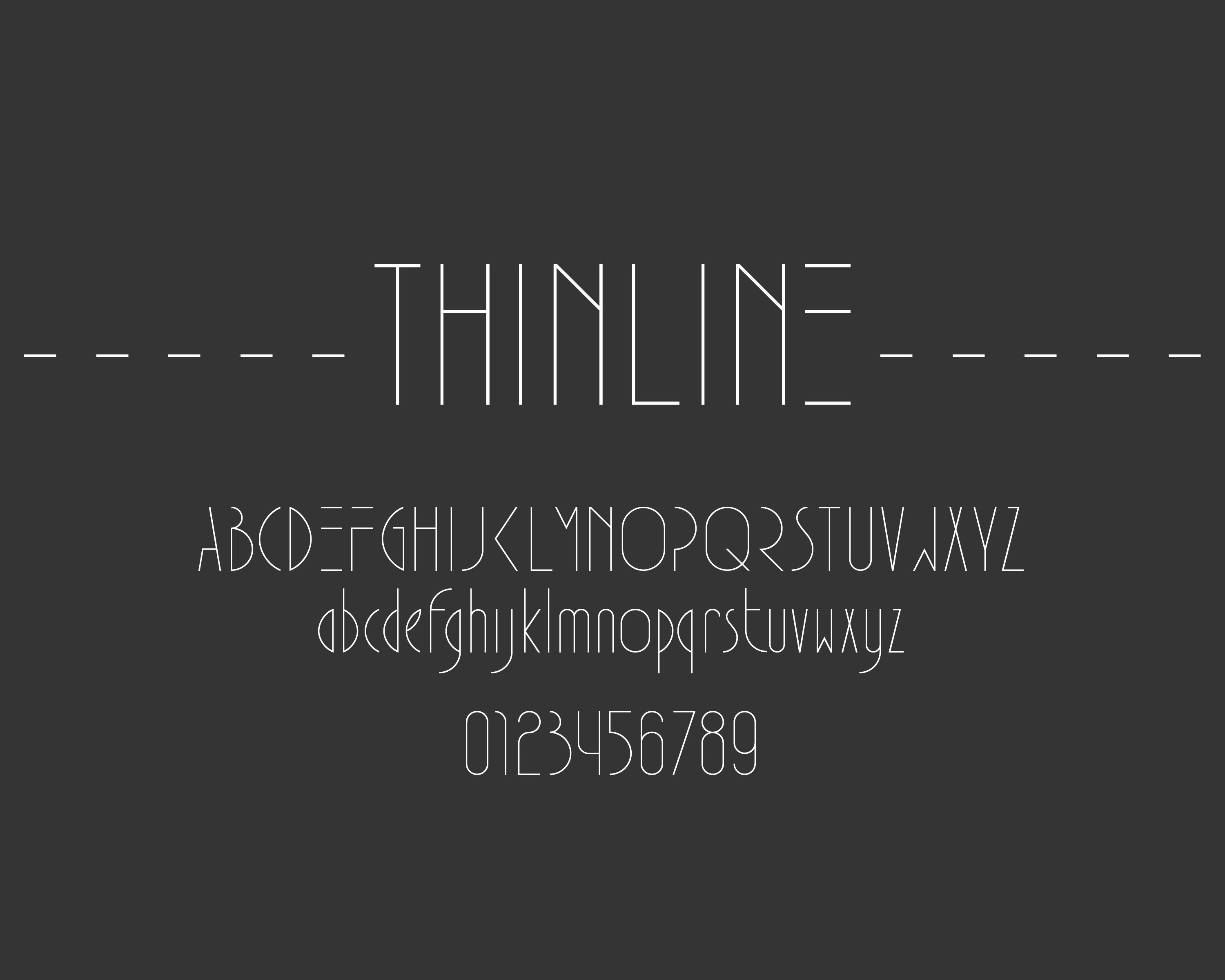 Thinline • Minimalist Font • Sleek and Thin • Modern and Elegant • Logo ...