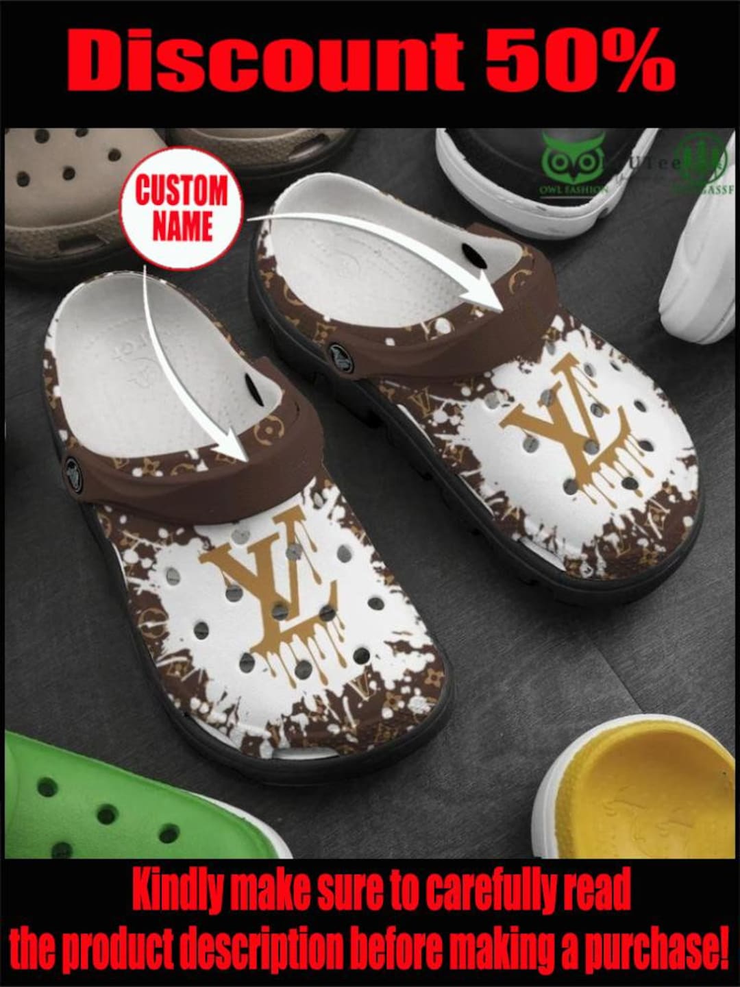 Luxury Crocs Custom All Fashion Logo Croc for Men & Women - Etsy