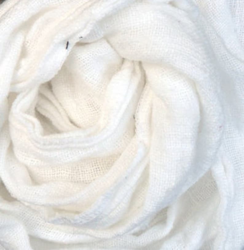 100% Linen Fabric Sheer Gauze Transparent 110gsm. WASHED Natural Flax ...