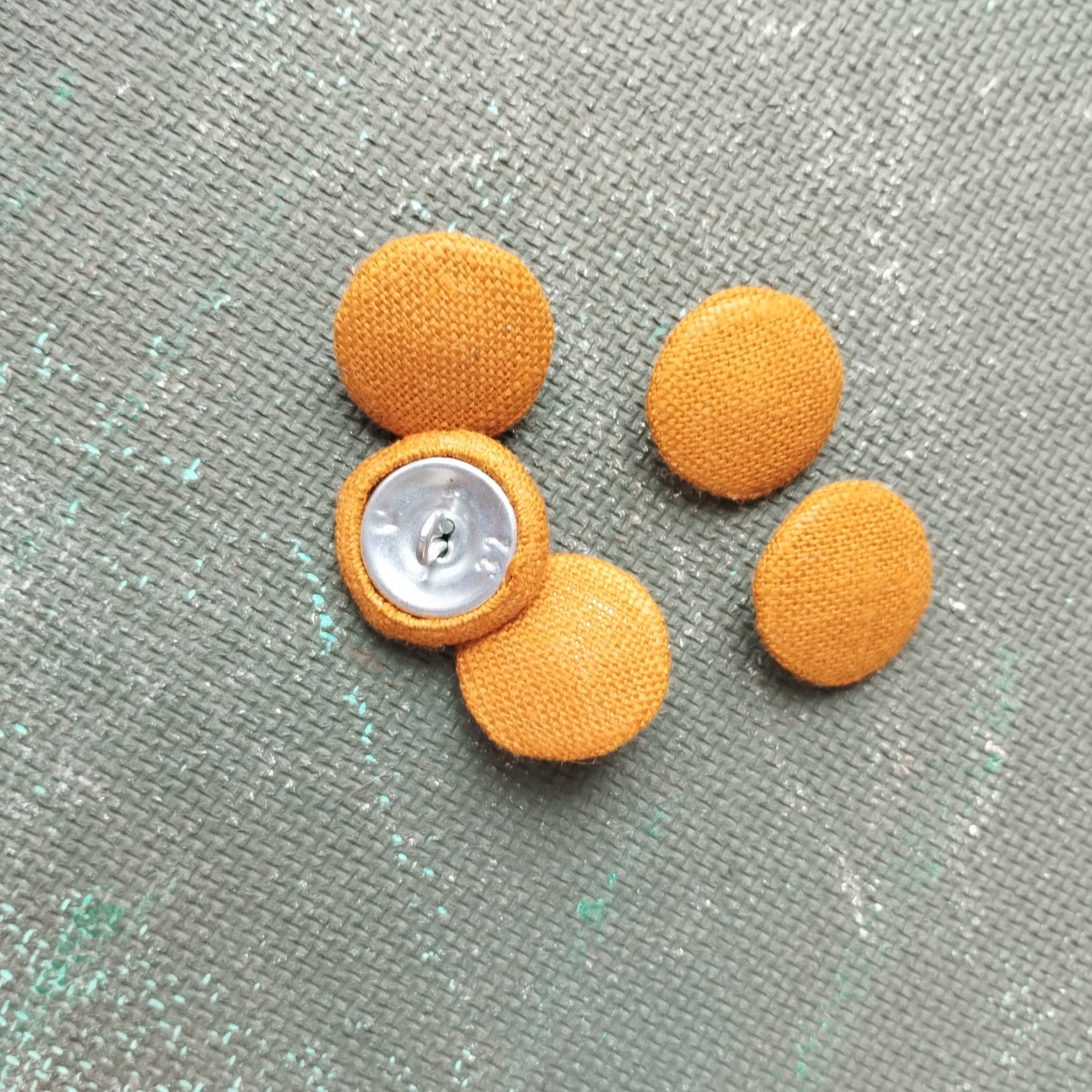 Linen Buttons in Blue Linen, Natural Linen Fabric Buttons, Shank ...