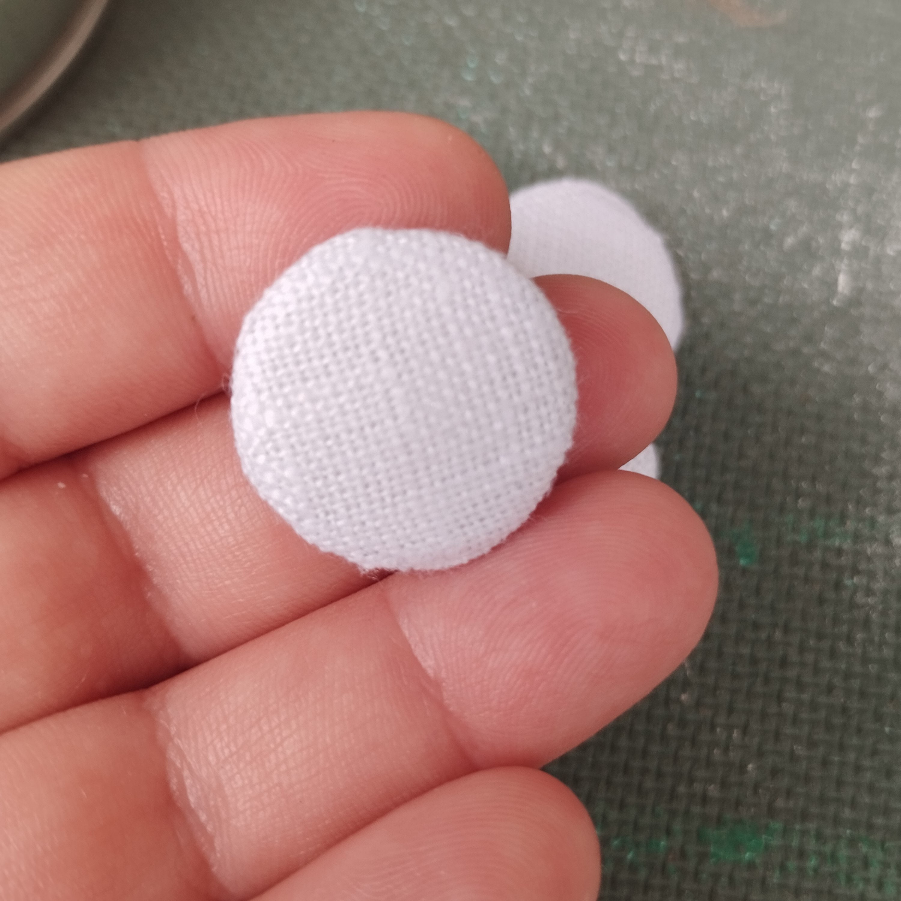 Linen Buttons in Blue Linen, Natural Linen Fabric Buttons, Shank ...