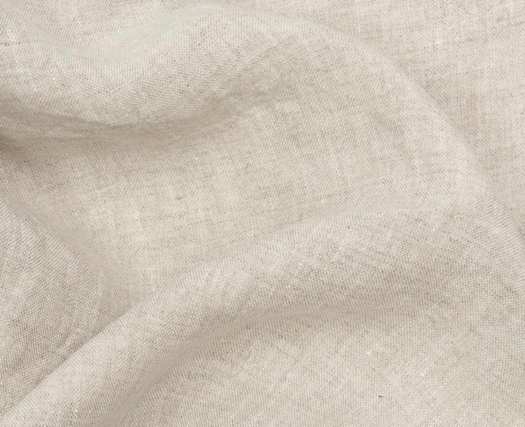 Wide Linen - 240cm 94" Wide - Prewashed 100% Linen OUTMEAL 160gsm Flax ...