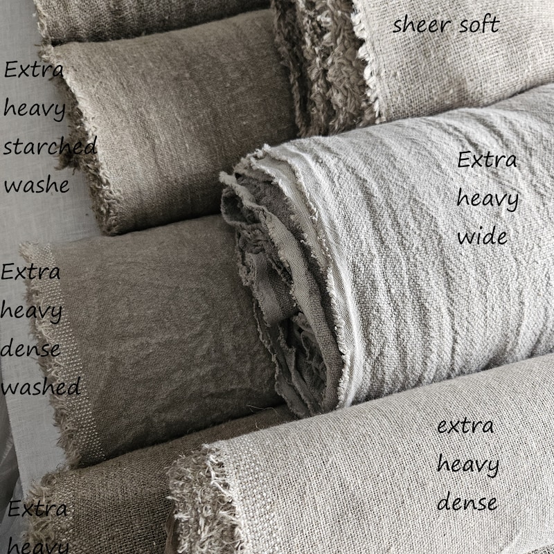 Heavy Linen Fabric - Etsy