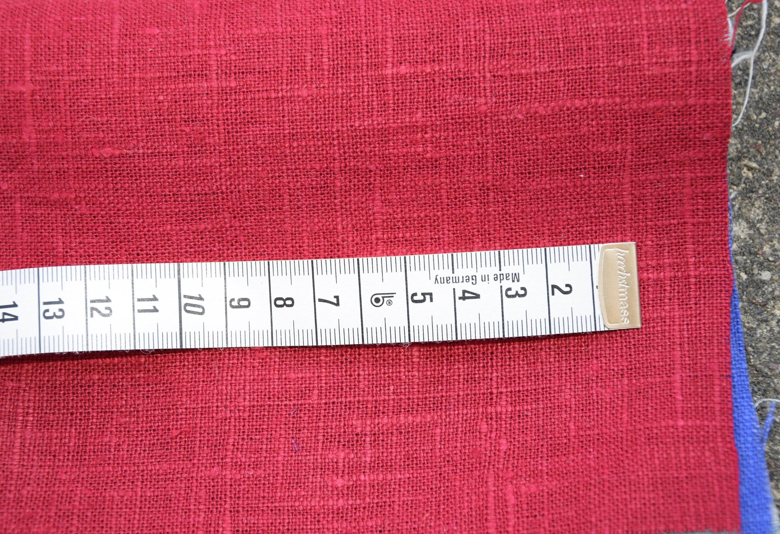 Linnen stof 100% zuiver linnen zak weven zware 250gr rode doek voor ...