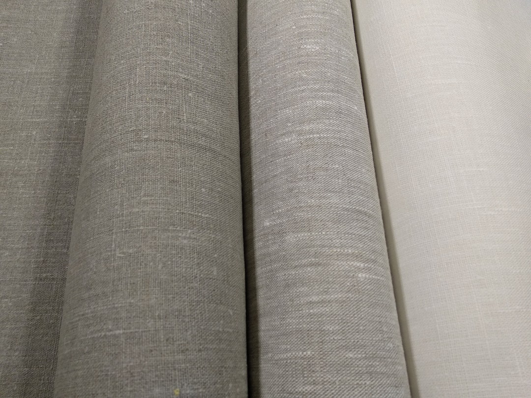 100% Linen Fabric 240gsm Heavy, Dense Flax Natural. Sack Weave, French ...