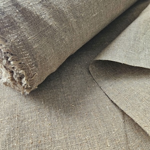 Linen Fabric RUSTIC Heavy Weight for Decoration Upholstery in Natural ...