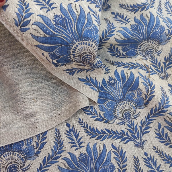 French Linen Fabric - Etsy