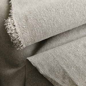 Linen Fabric RUSTIC Heavy Weight for Decoration Upholstery in Natural ...