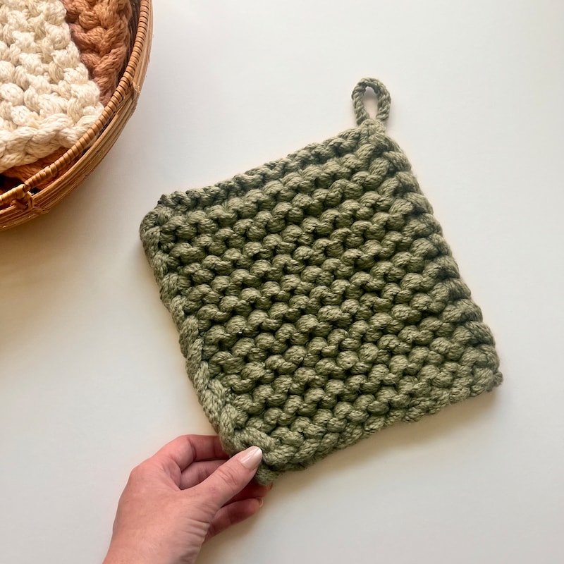 Pattern for Knit Potholders - Etsy