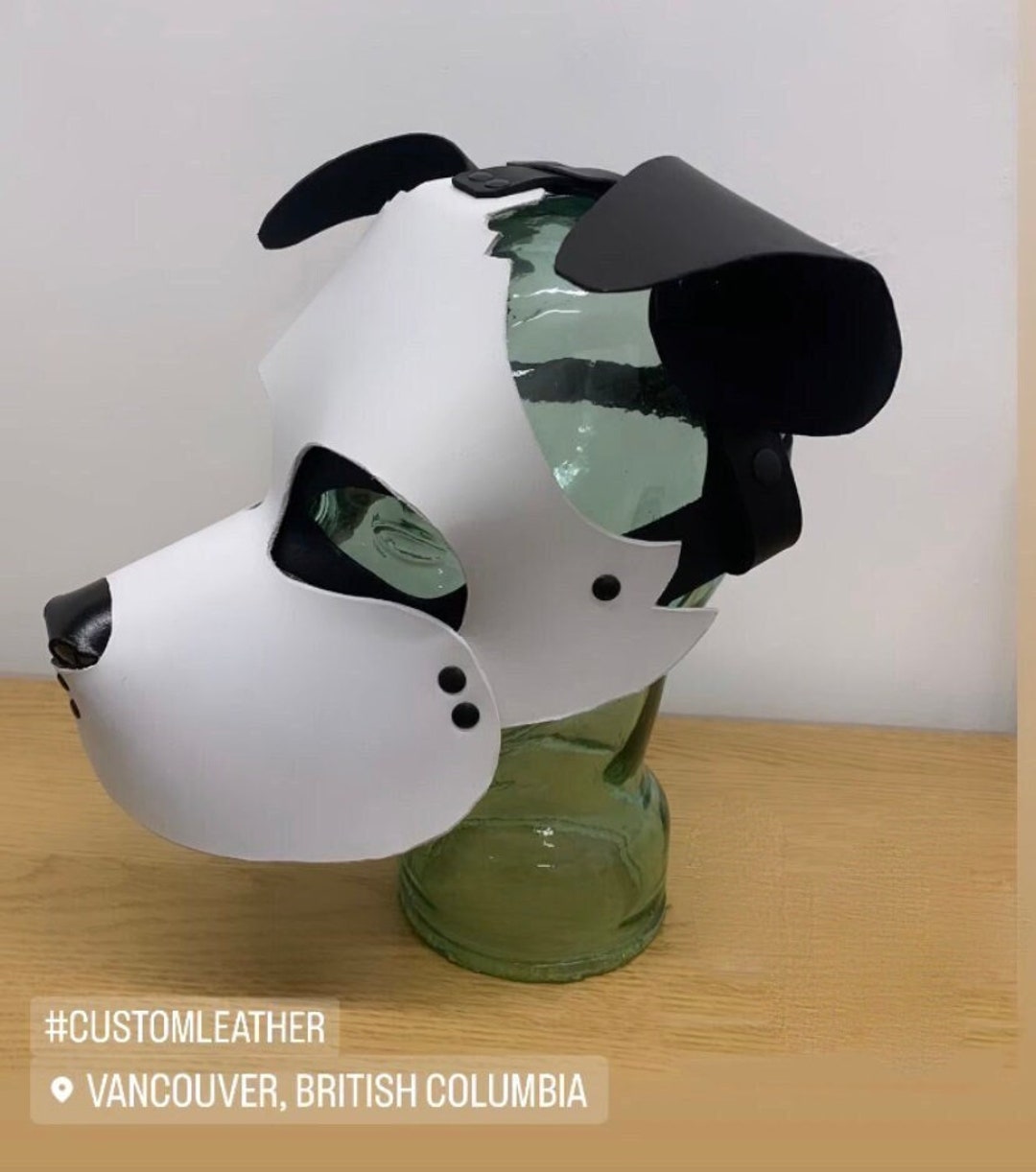 White Pup Mask - Etsy