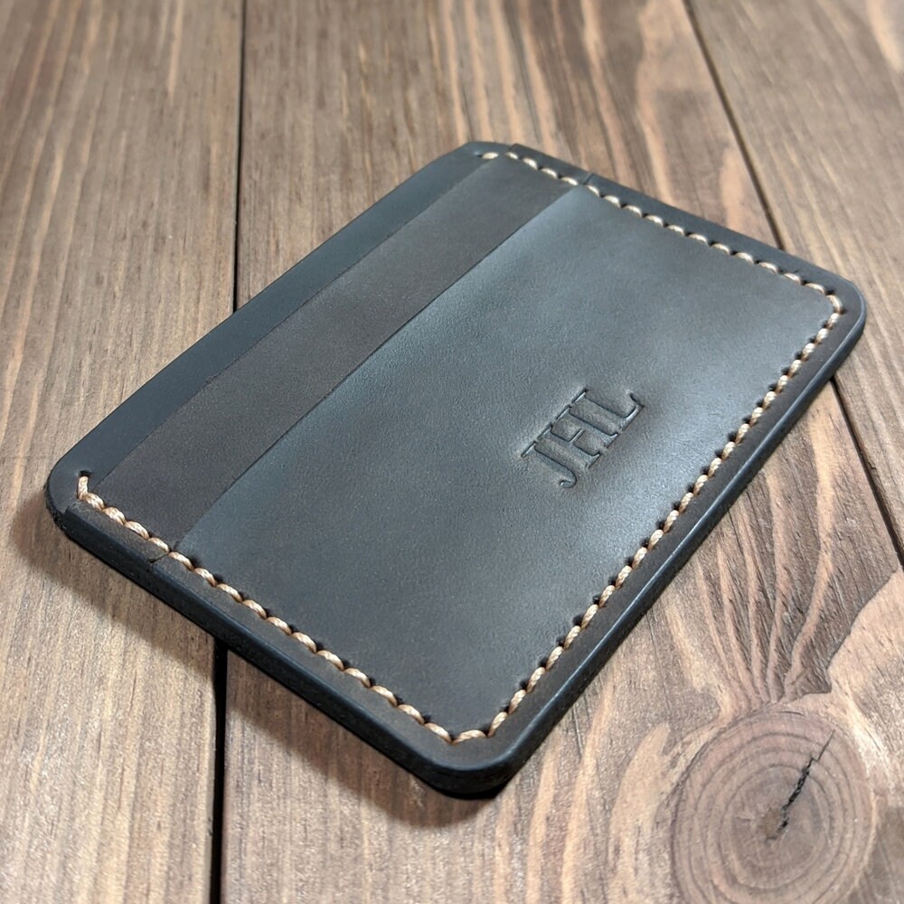 Minimalist Wallet Credit Card Holder Leather Card Holder - Etsy