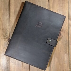 Leather Portfolio Binder A4 Letter Leather Folio Leather - Etsy