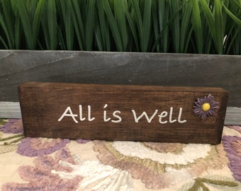 All is Well Sign | Etsy