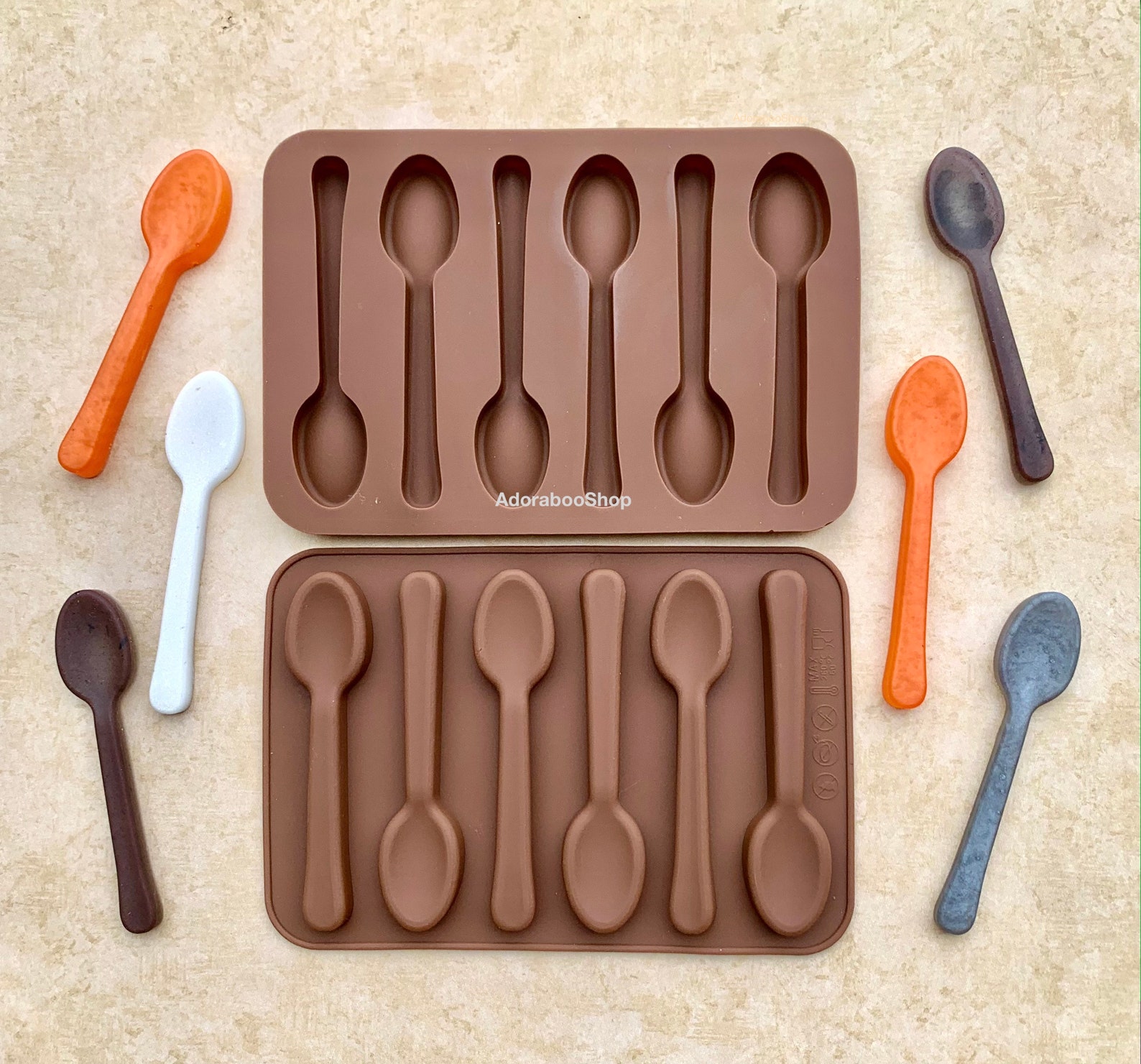 Spoon Silicone Mold DIY Food Utensils Hot Chocolate, Resin, Clay - Etsy