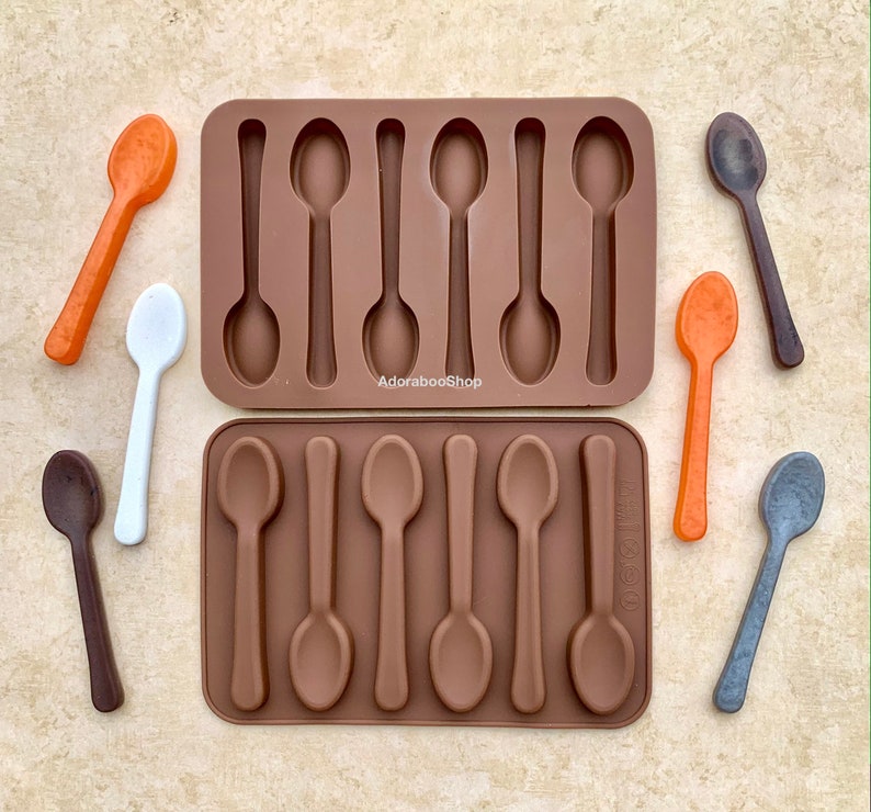 Spoon Silicone Mold DIY Food Utensils Hot Chocolate, Resin, Clay - Etsy