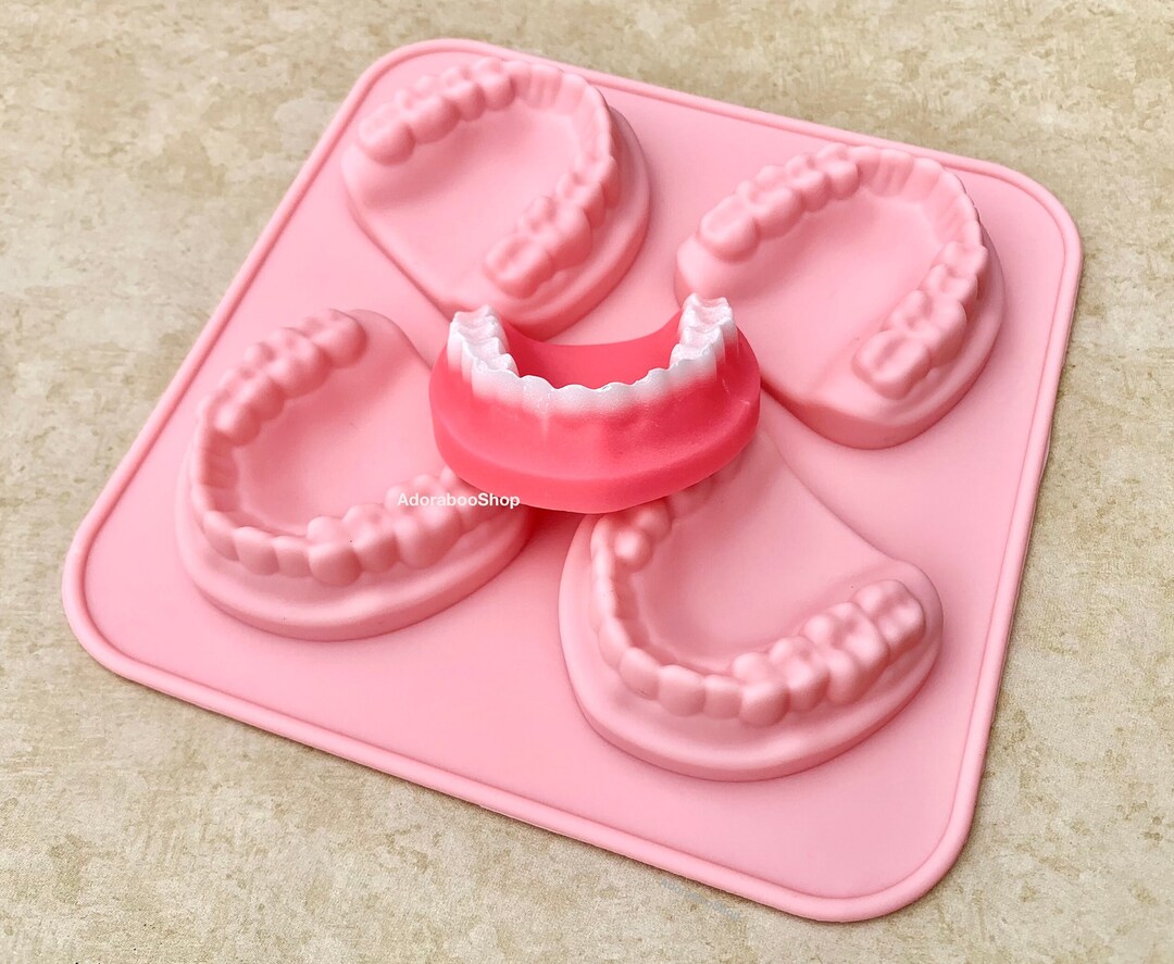 Teeth Silicone Mold Creepy Halloween Denture Smile Resin - Etsy