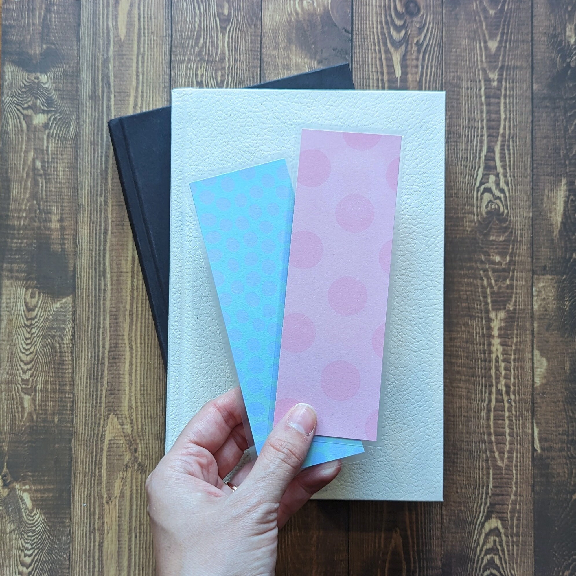 Pastel Bookmarks With Polka Dots: Simple and Fun, Pink and Purple - Etsy