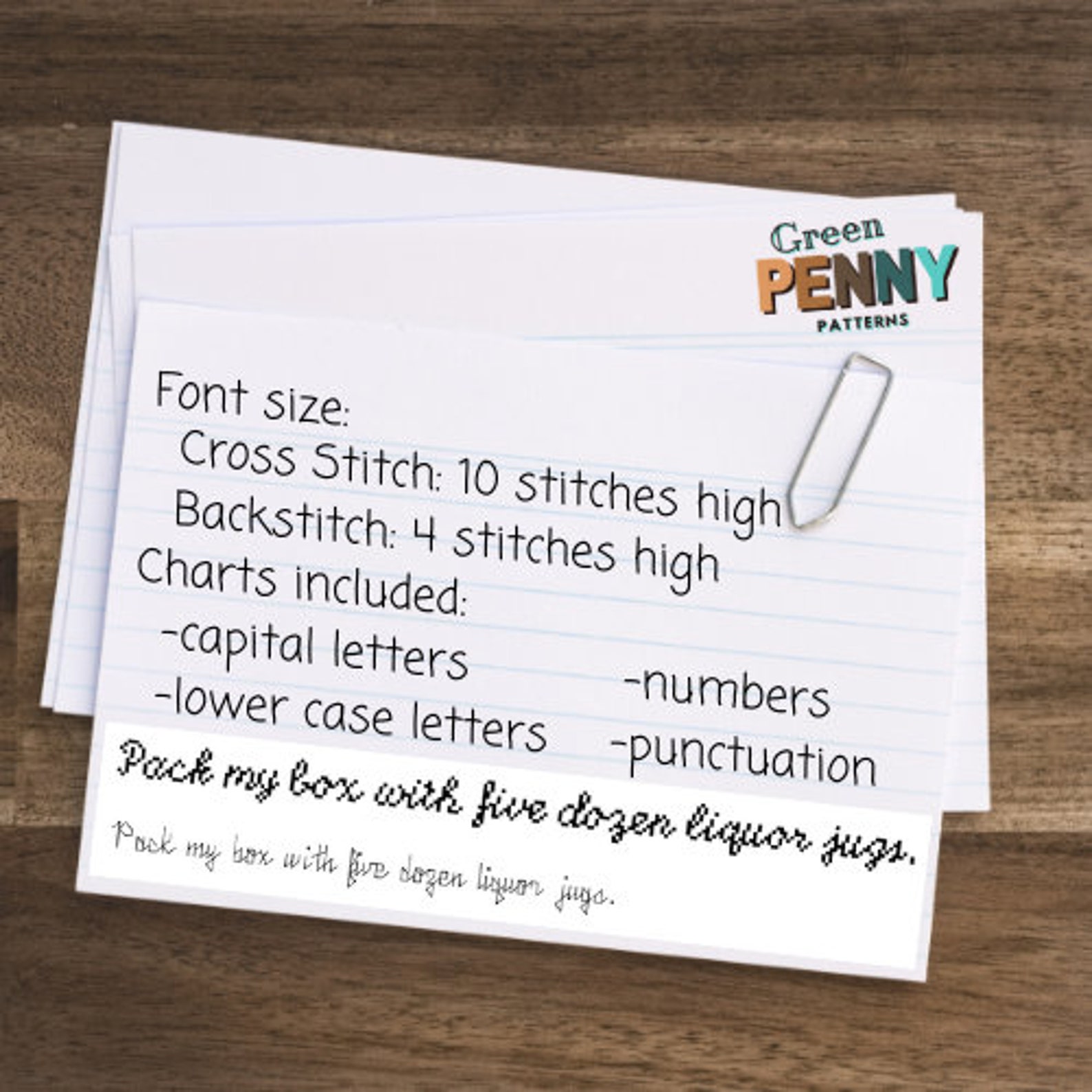 Cursive Font Alphabet - Cross Stitch Pattern, Instant Download, PDF ...