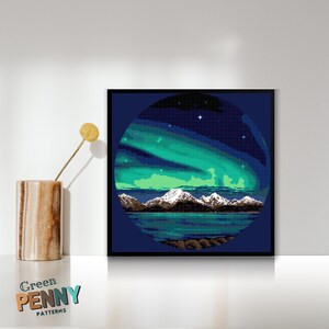 Northern Lights 2 - Cross Stitch Pattern, Instant Download, PDF Pattern ...