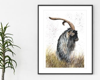 Goat Print | Etsy
