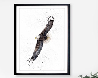 Take Off Golden Eagle Print in Various Sizes | Etsy UK