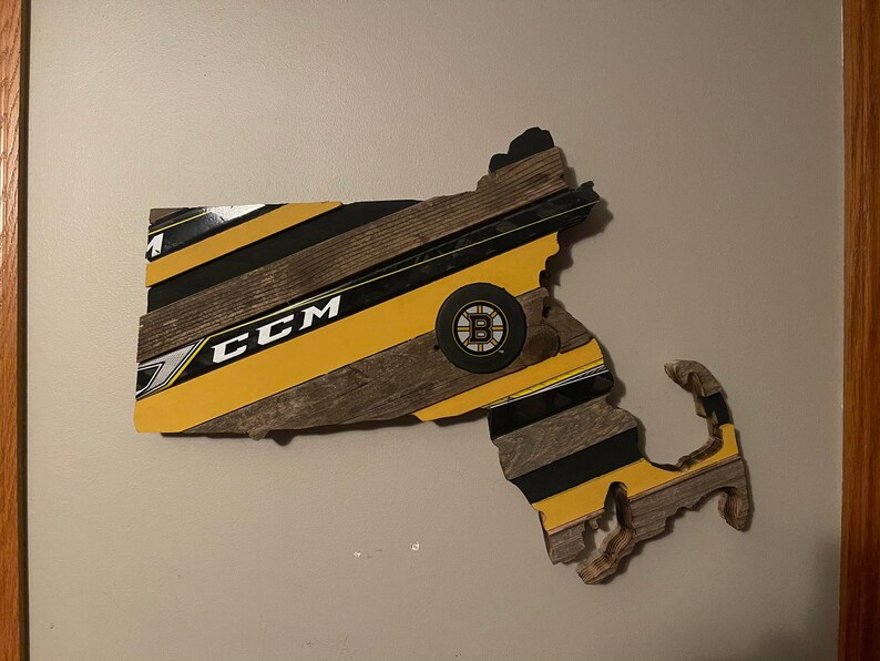 NHL Rustic Team Wall Decor | Etsy