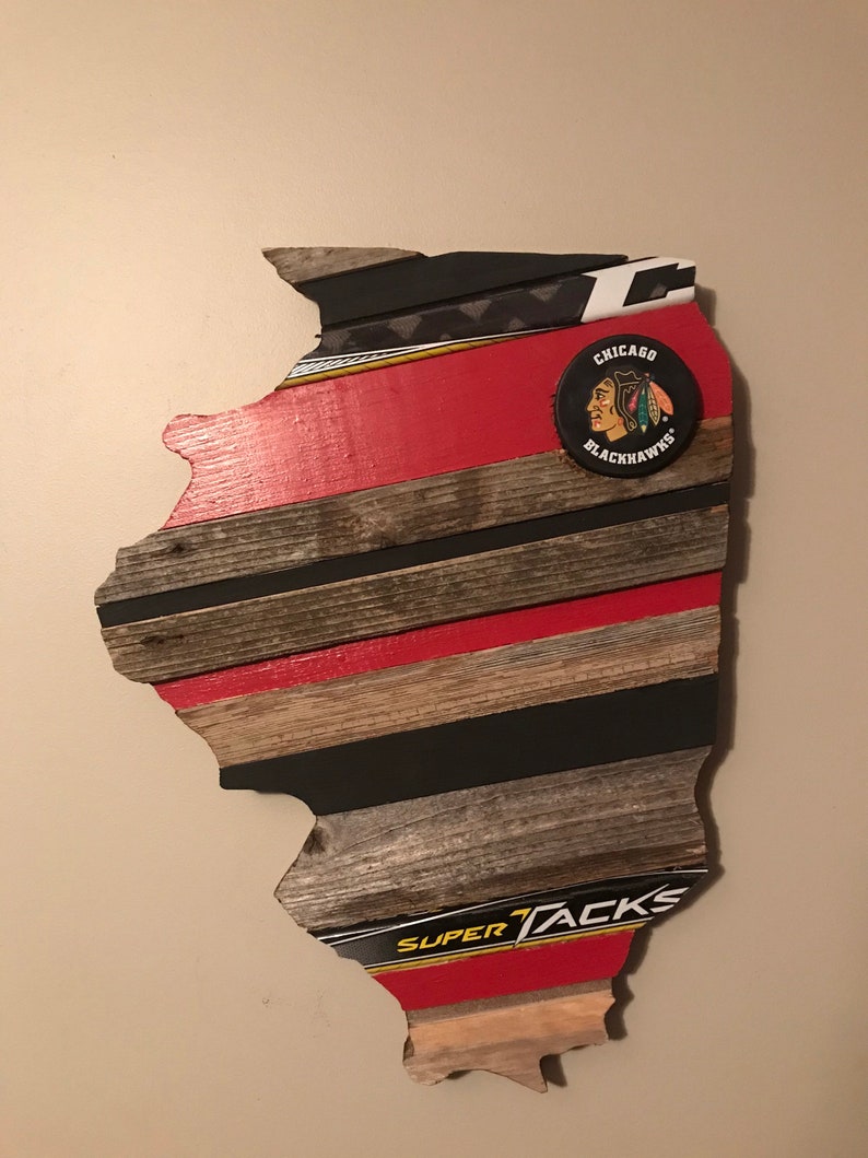 NHL Rustic Team Wall Decor | Etsy