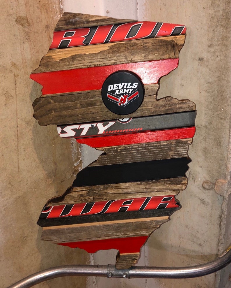 NHL Rustic Team Wall Decor | Etsy