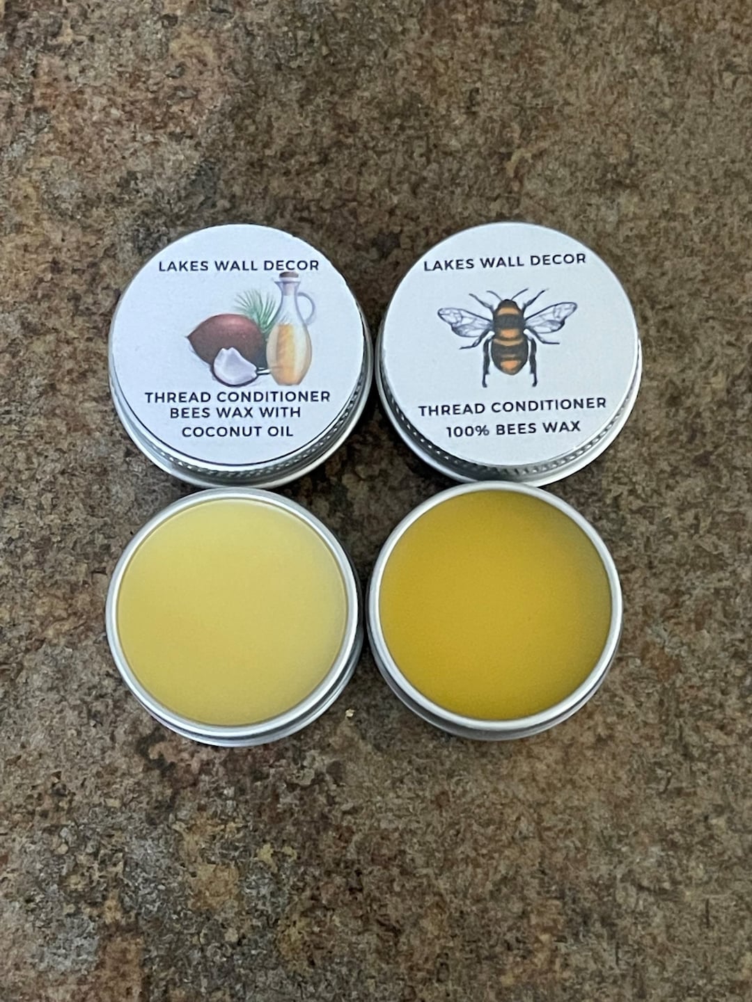 Thread Conditioner Beeswax, Beeswax/coconut Oil Blend, Scented Wax for ...
