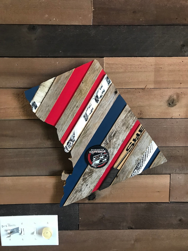 NHL Rustic Team Wall Decor | Etsy