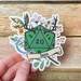 Dnd Druid Vinyl Sticker, Glossy Dice Sticker, D20, Dungeons and Dragons ...