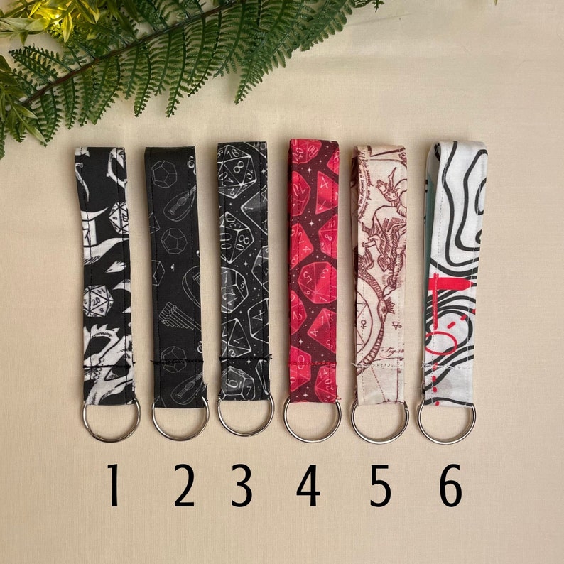 Dnd wristlet keychain dnd keychain key fob wristlet wrist | Etsy