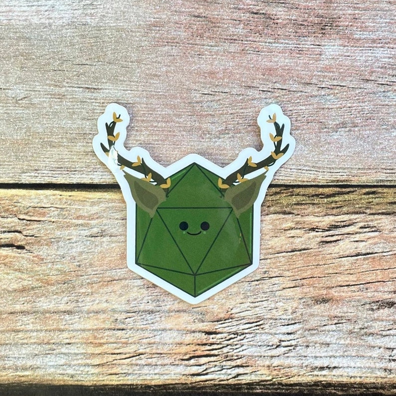 Dnd Vinyl Sticker, Glossy Dice Sticker, D20, Dungeons and Dragons, Dnd ...