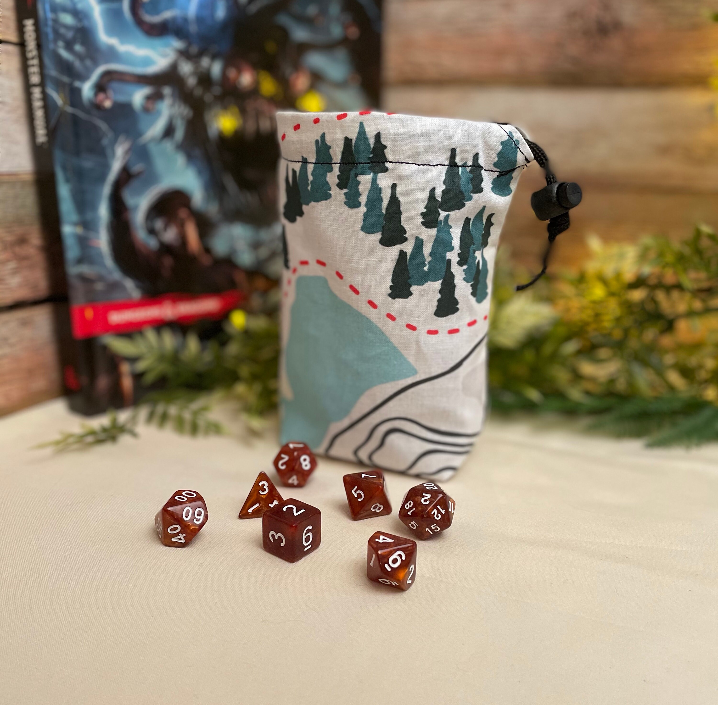 Dice bag for RPG Dice set bag RPG gamer gifts Drawstring | Etsy