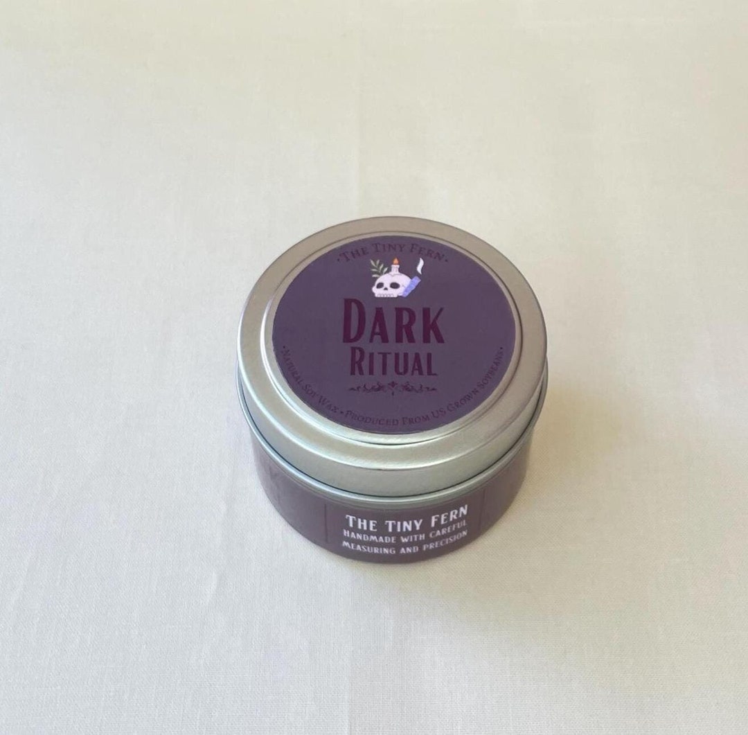 Dark Ritual Fall Candle, Spooky Candle, Fall Candle, Small Candle, Dnd ...