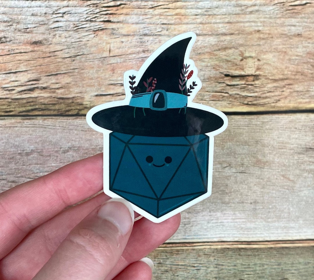 Dnd Vinyl Sticker, Glossy Dice Sticker, D20, Dungeons and Dragons, Dnd ...