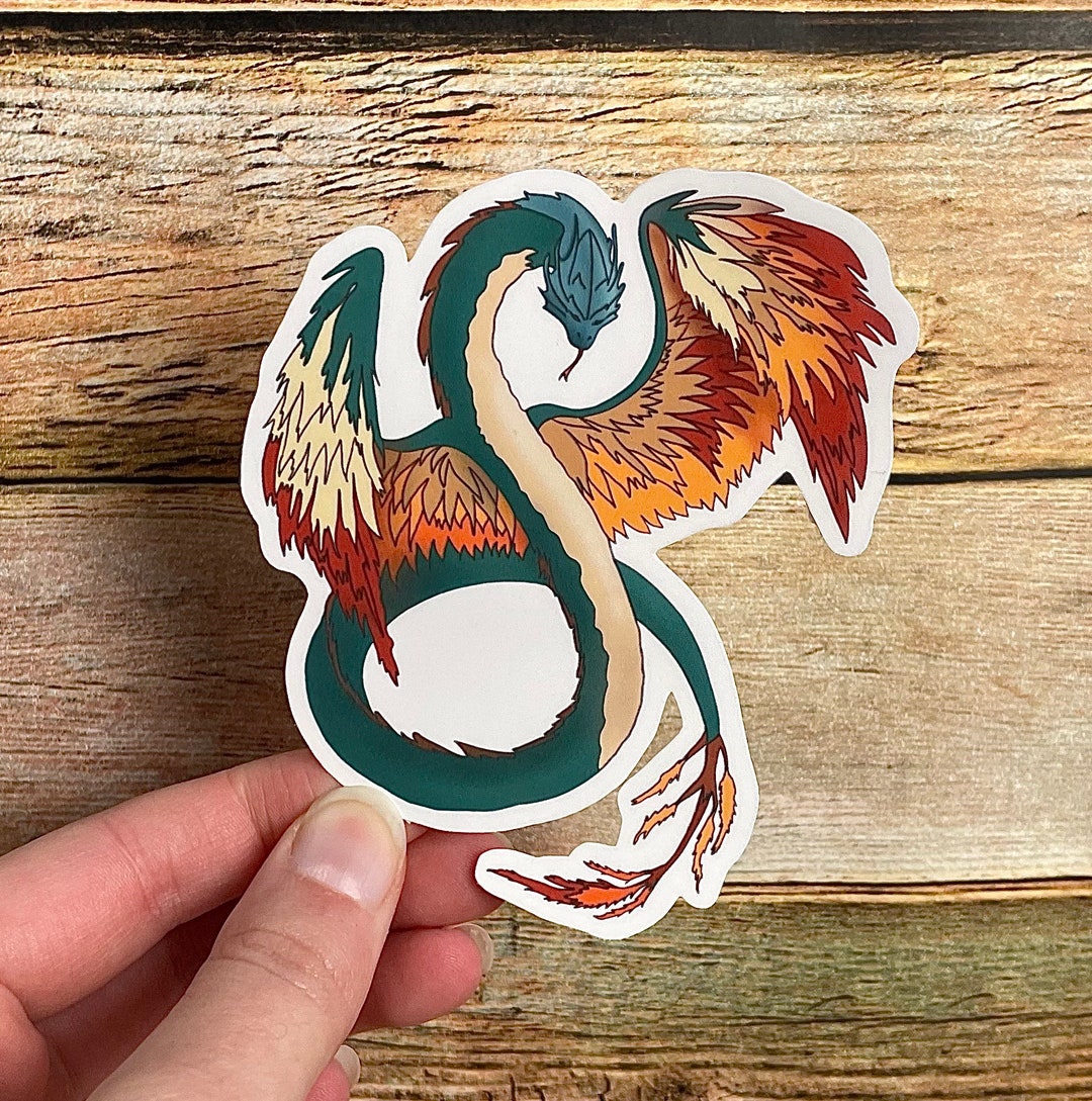 Dnd Couatl Sticker, Glossy Monster Sticker, Dungeons and Dragons, Dnd ...