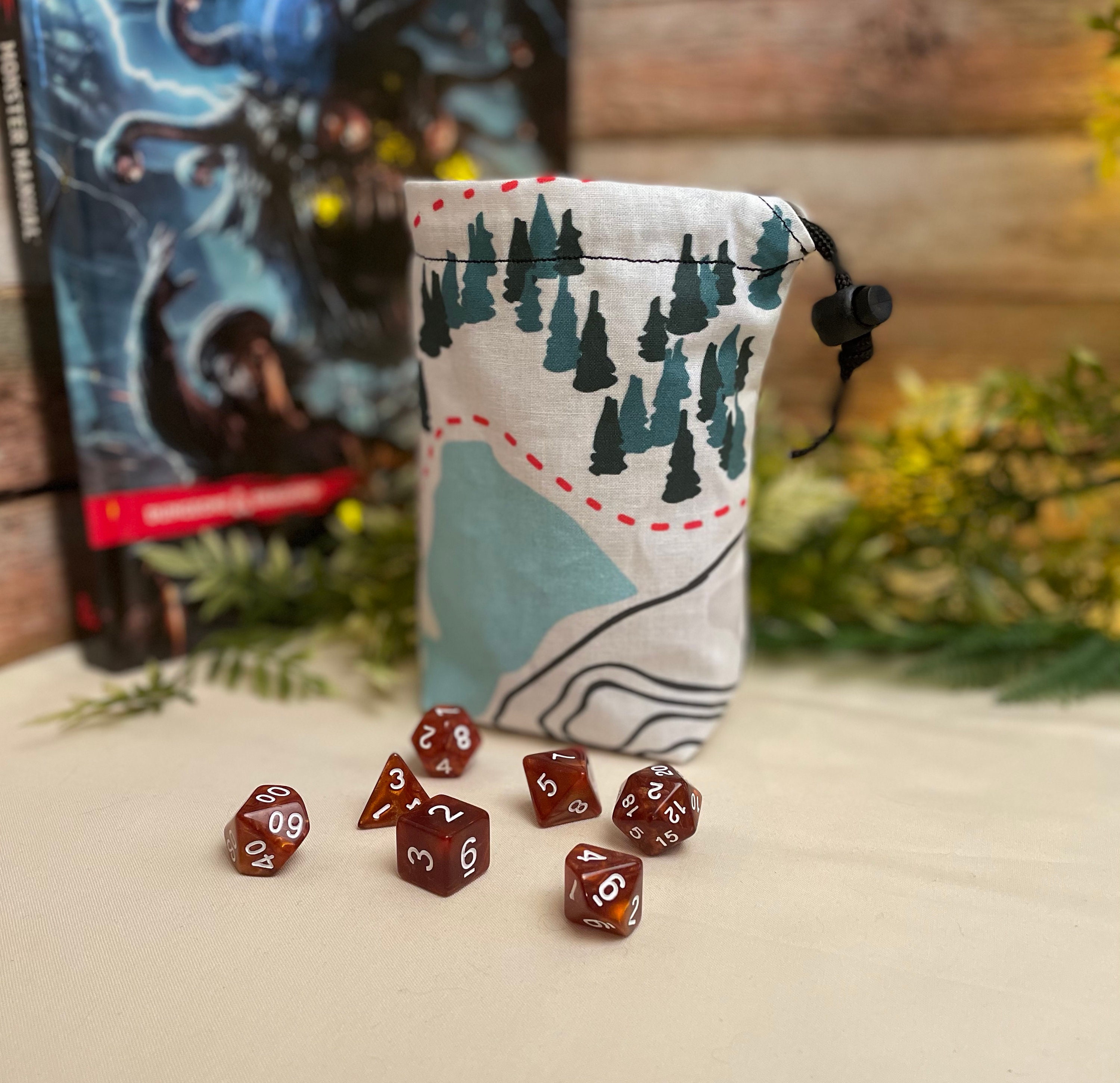 Dice bag for RPG Dice set bag RPG gamer gifts Drawstring | Etsy