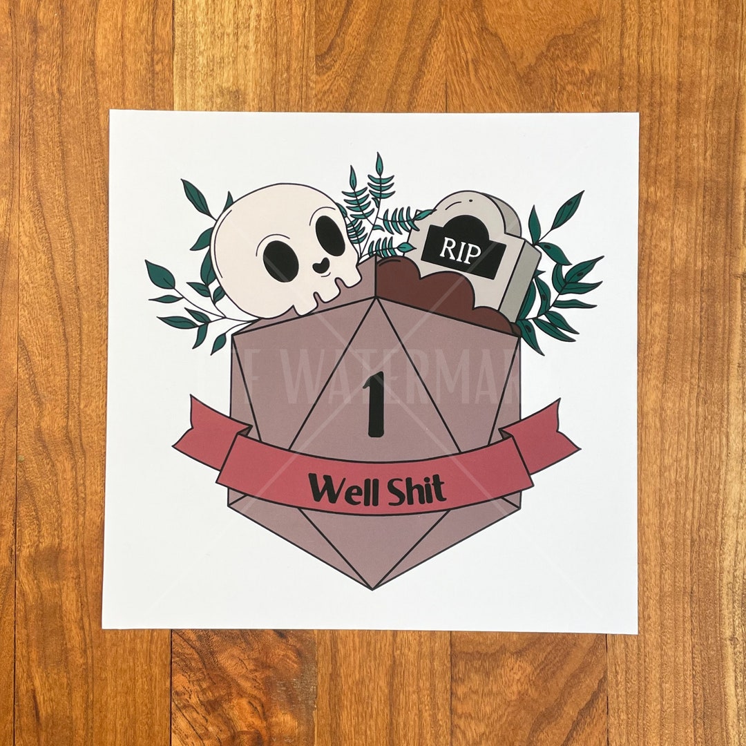 Dungeons and Dragons Art Print, Dnd Art, Critical Fail, Dnd Print ...