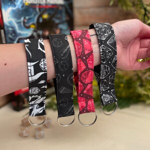 Dnd Wristlet Keychain, Dnd Keychain, Key Fob Wristlet, Wrist Keychain ...