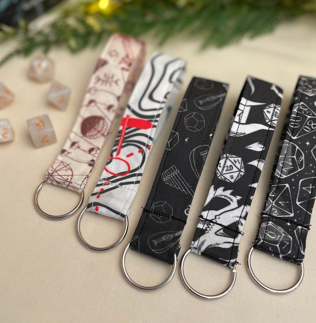 Dnd Wristlet Keychain, Dnd Keychain, Key Fob Wristlet, Wrist Keychain ...