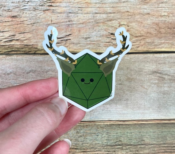 Dnd Vinyl Sticker Glossy Dice Sticker D20 Dungeons and - Etsy